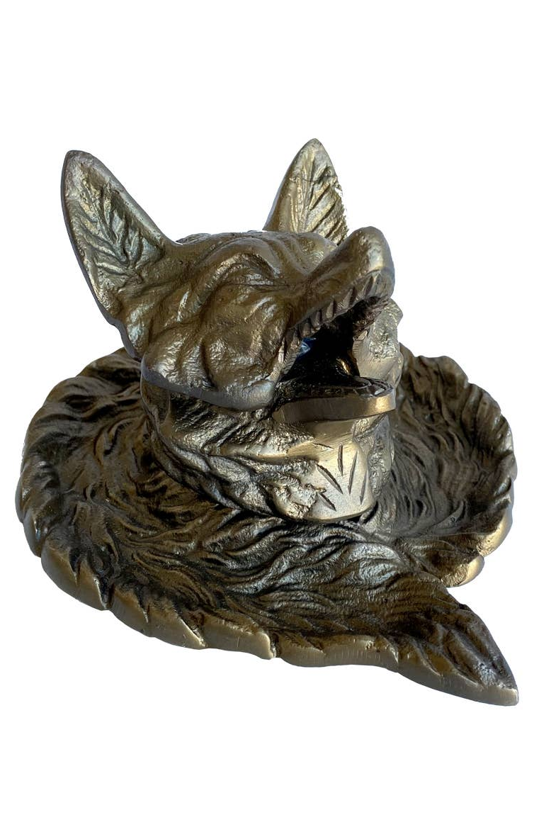 Madison Bay Co. Antique Reproduction Fox Head Inkwell – On the Hunt Eq